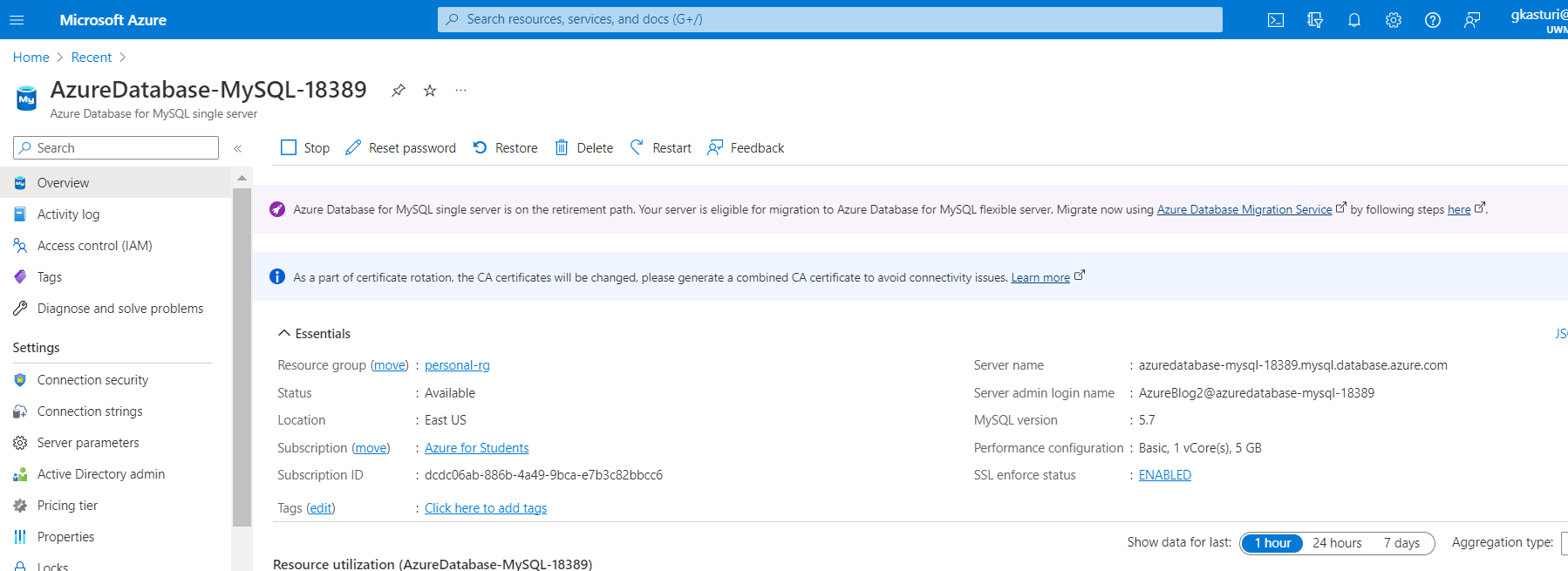 Using Python SDK to create & insert queries in Azure MySQL database ...