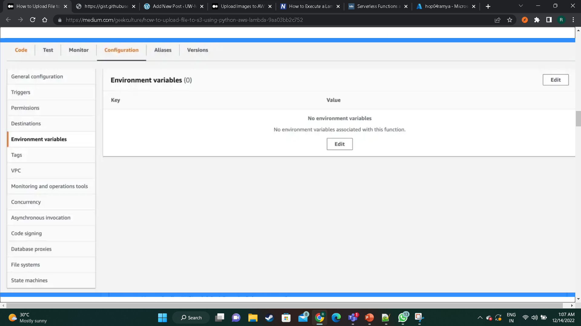 How to Upload File to S3 using Python AWS Lambda – UW-Milwaukee Cloud Computing