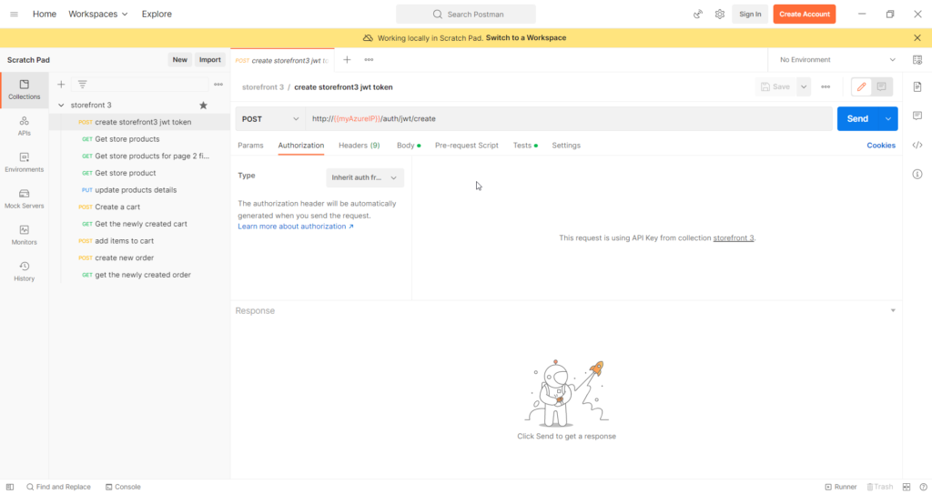 Manual way of creating StoreFront APIs using Postman collection – UW ...