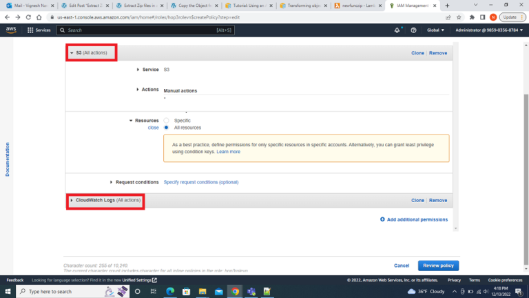 Extract Zip Files In An S3 Bucket Using The Lambda Function Uw Milwaukee Cloud Computing 5359
